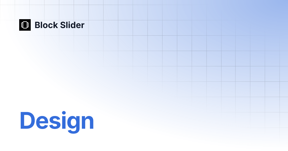 Design | Block Slider